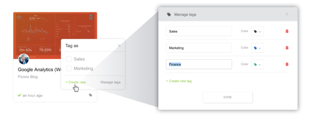 How to Organize your Databoards With Tags and Favorites | Databox