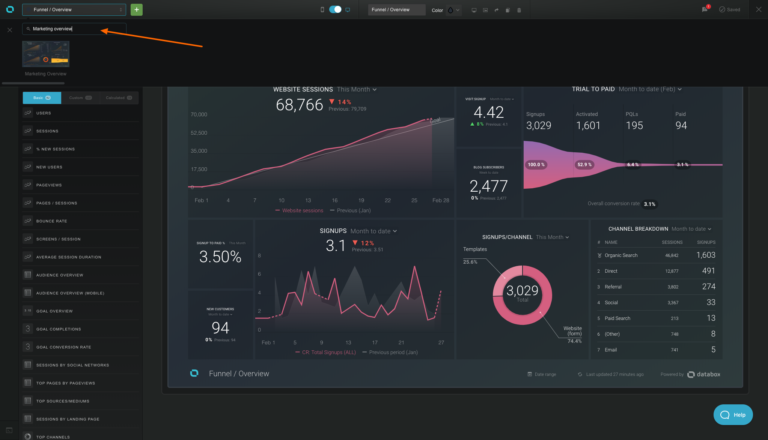 New in Databox: Easily Switch Between Databoards Inside the Designer ...