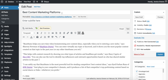 The 38 Best Content Marketing Tools | Databox