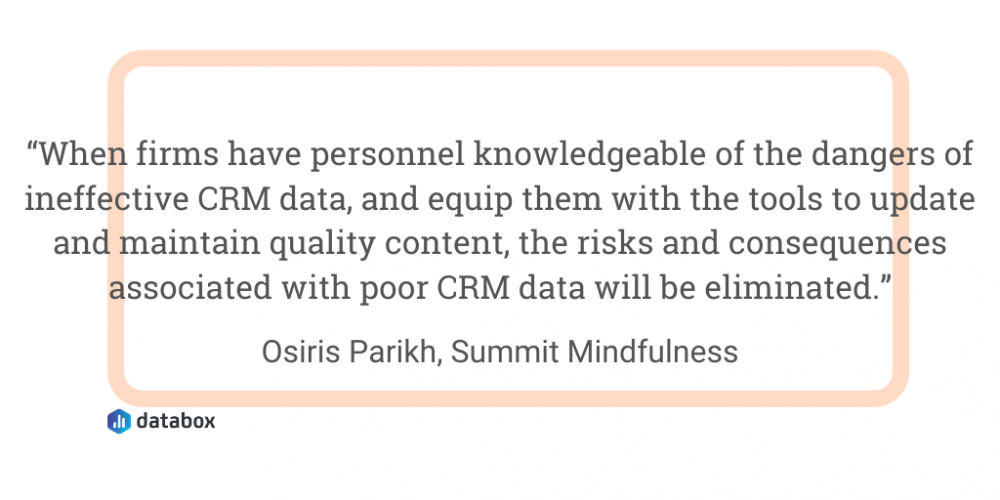 Cleanup Your Bad CRM Data Like the Pros Dore | Databox