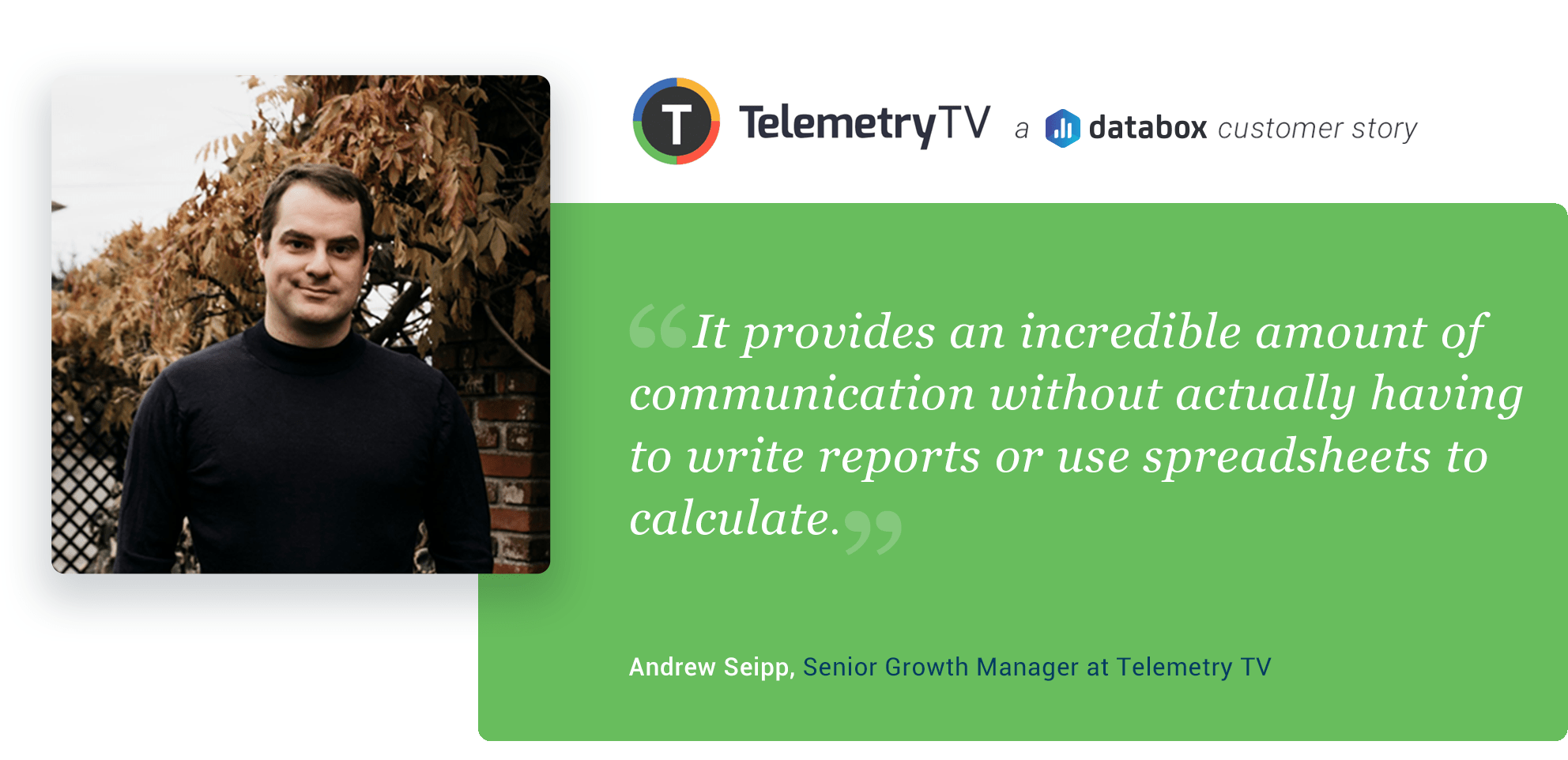 How TelemetryTV Used Databox to Cut Reporting Time, Reduce Meetings ...
