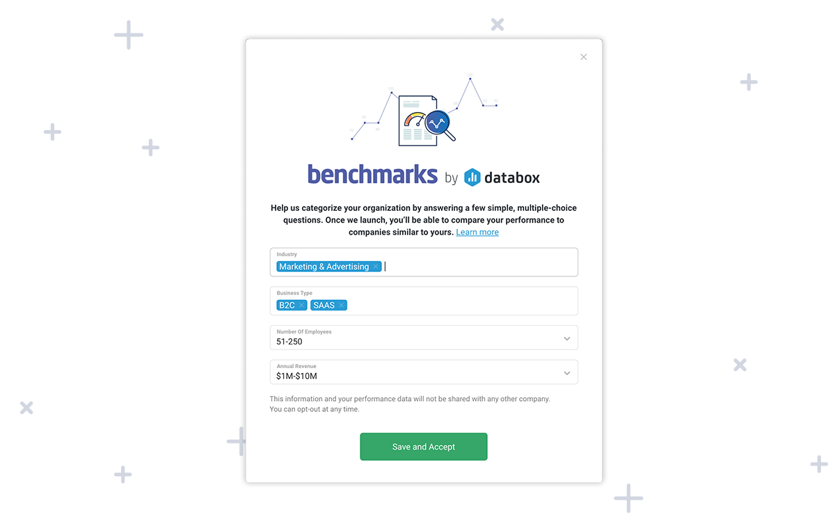 Opt-in Now to Databox’s Benchmark Feature to Get Free Access | Databox