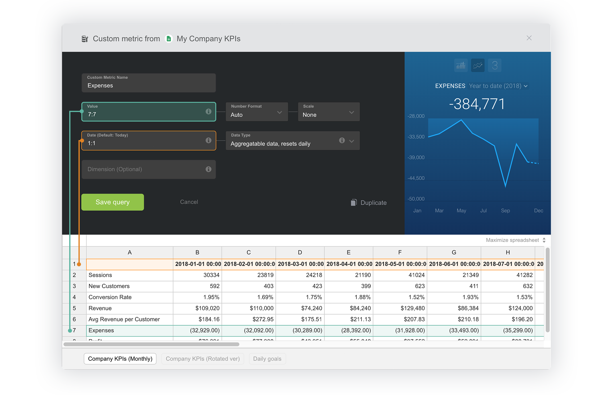 How to Create a KPI Report in Google Sheets? Step-by-Step Guide | Databox