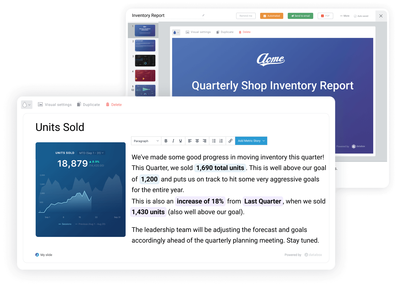 An Excel Reporting Tool For Modern Teams Databox