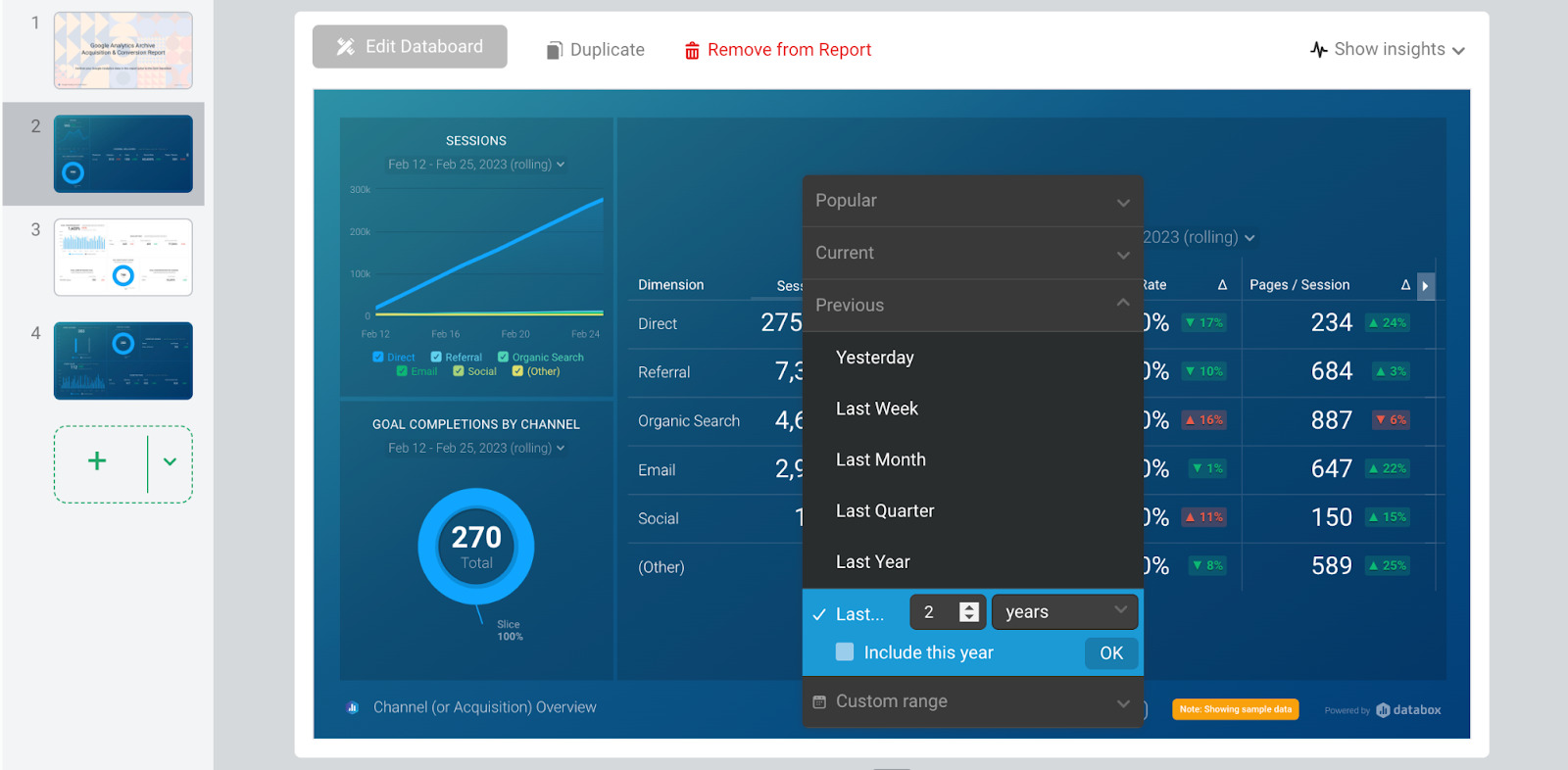Use Templates To Save Time on Building Reports | Databox
