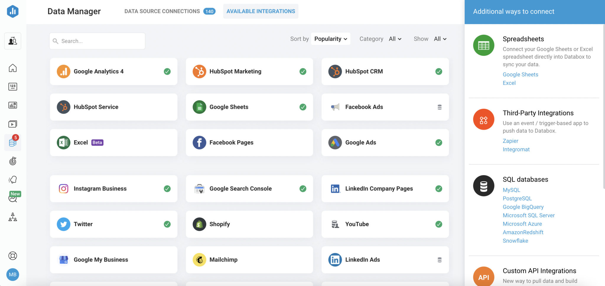How To Bring Data From Multiple Platforms Into Databox Databox
