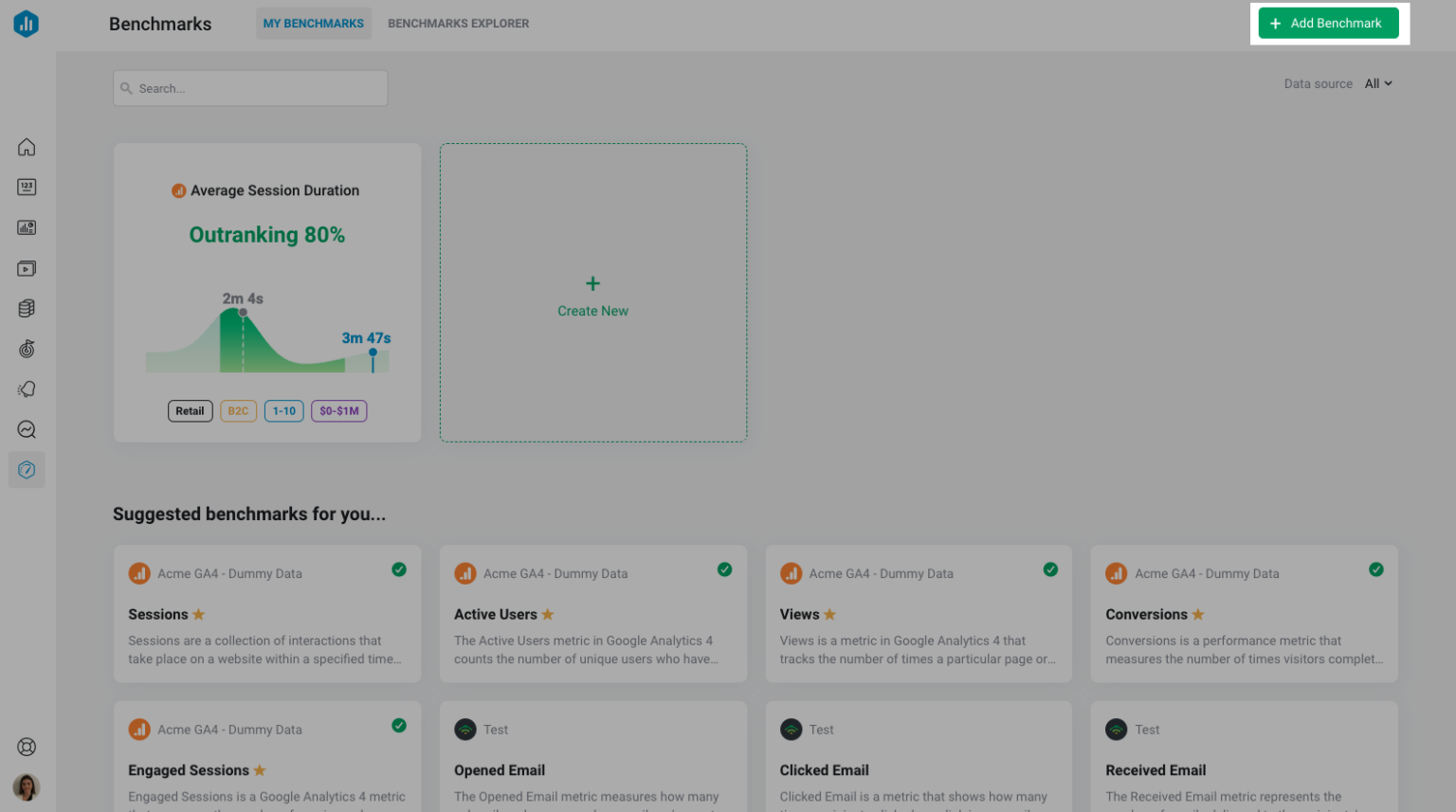 See How You Stack Up To Companies Like Yours With Benchmarks
